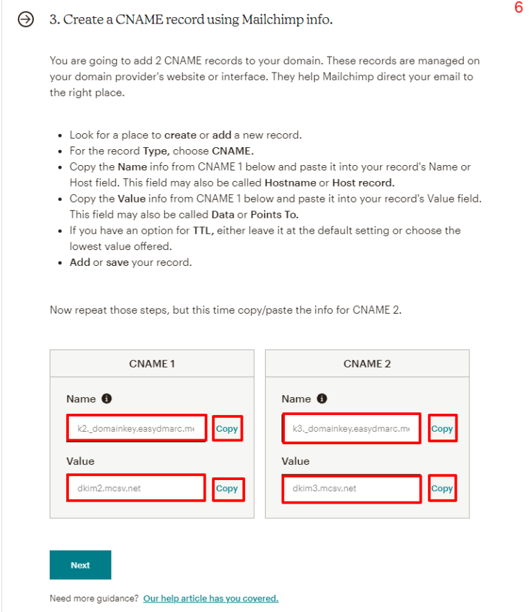 Mailchimp Authentication Setup: Step by Step | EasyDMARC