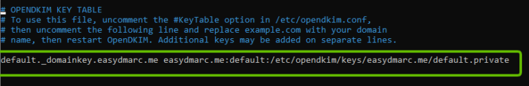 How to Configure DKIM (OpenDKIM) with Postfix | EasyDMARC