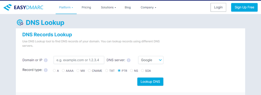 What is a DNS PTR Record? | EasyDMARC