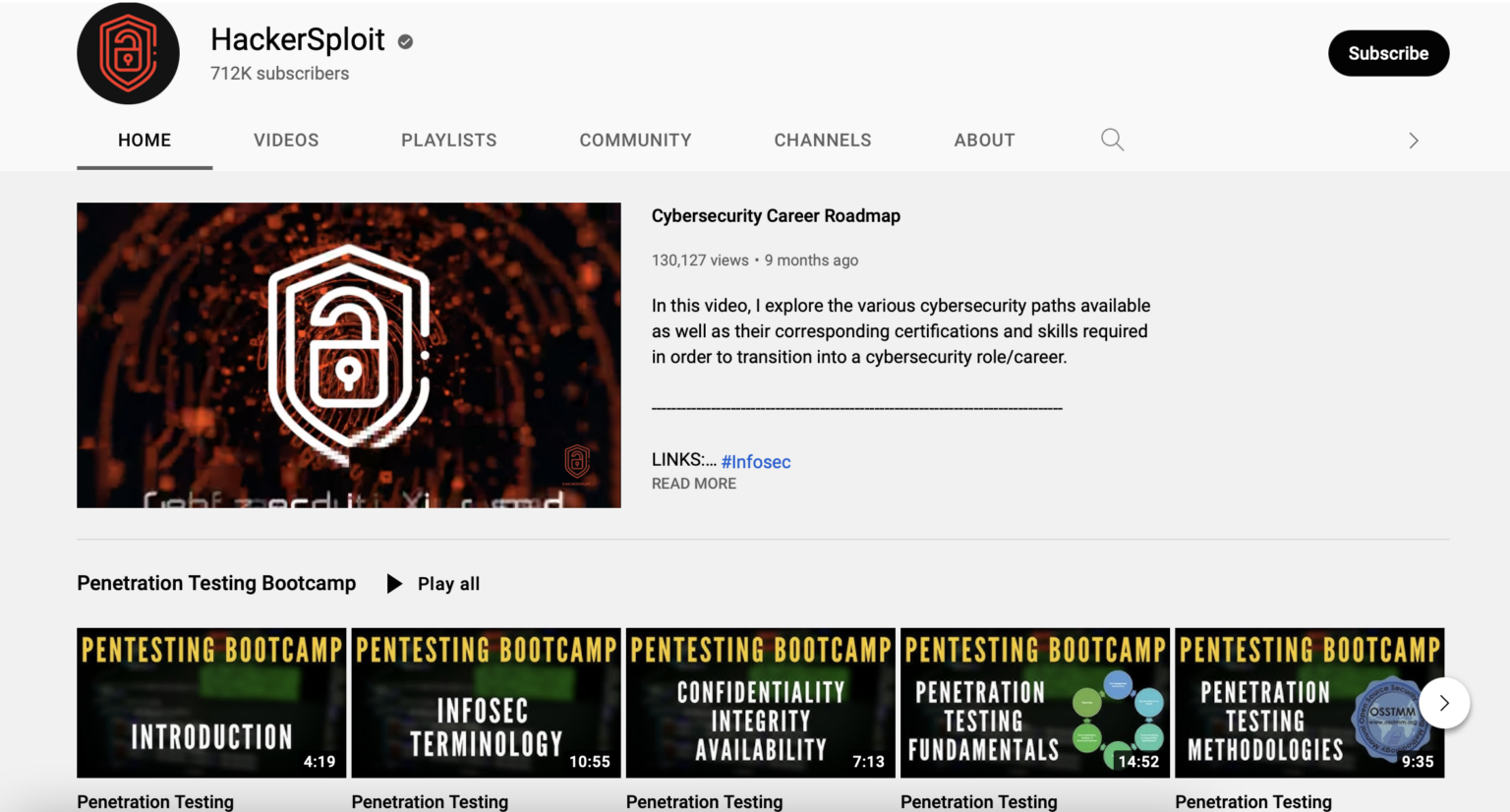 Top 10 canales de YouTube sobre ciberseguridad