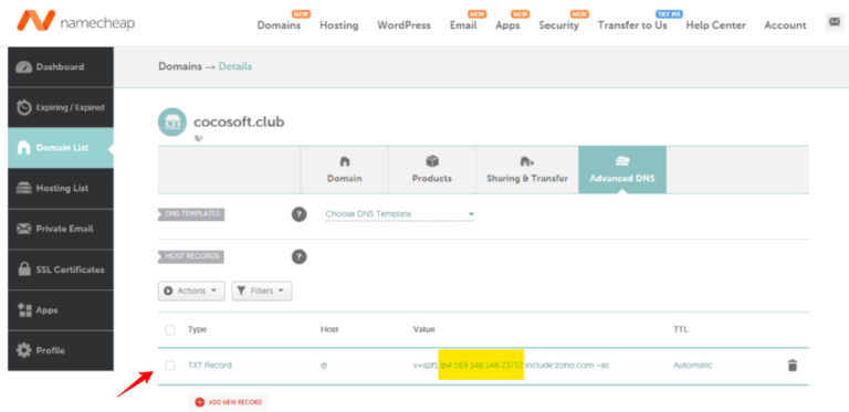How to Add SPF Record in Namecheap | EasyDMARC