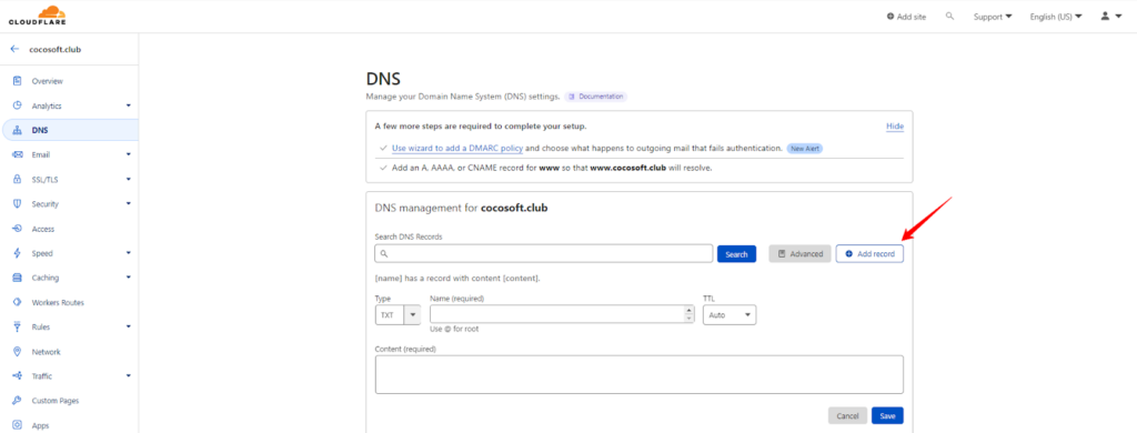 How to Add a DKIM Record to Cloudflare? | EasyDMARC