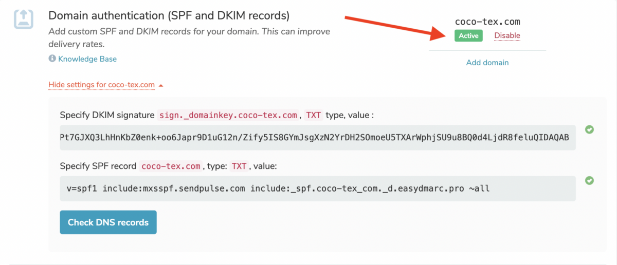 SendPulse SPF & DKIM Setup | EasyDMARC