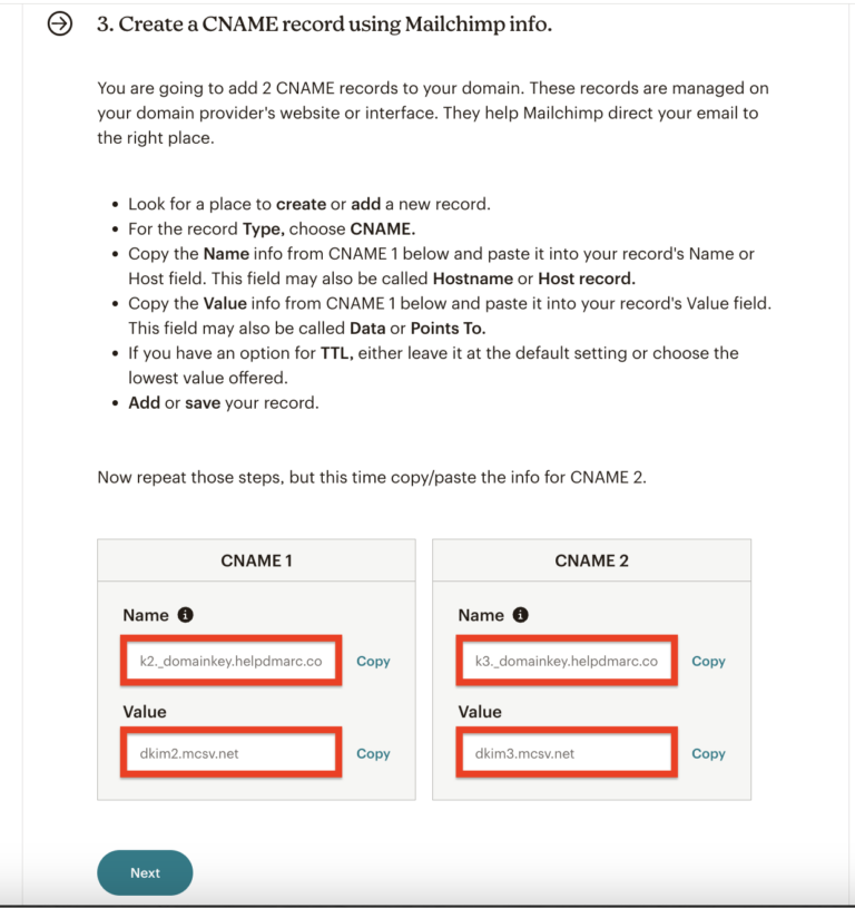 Mailchimp Authentication Setup: Step by Step | EasyDMARC