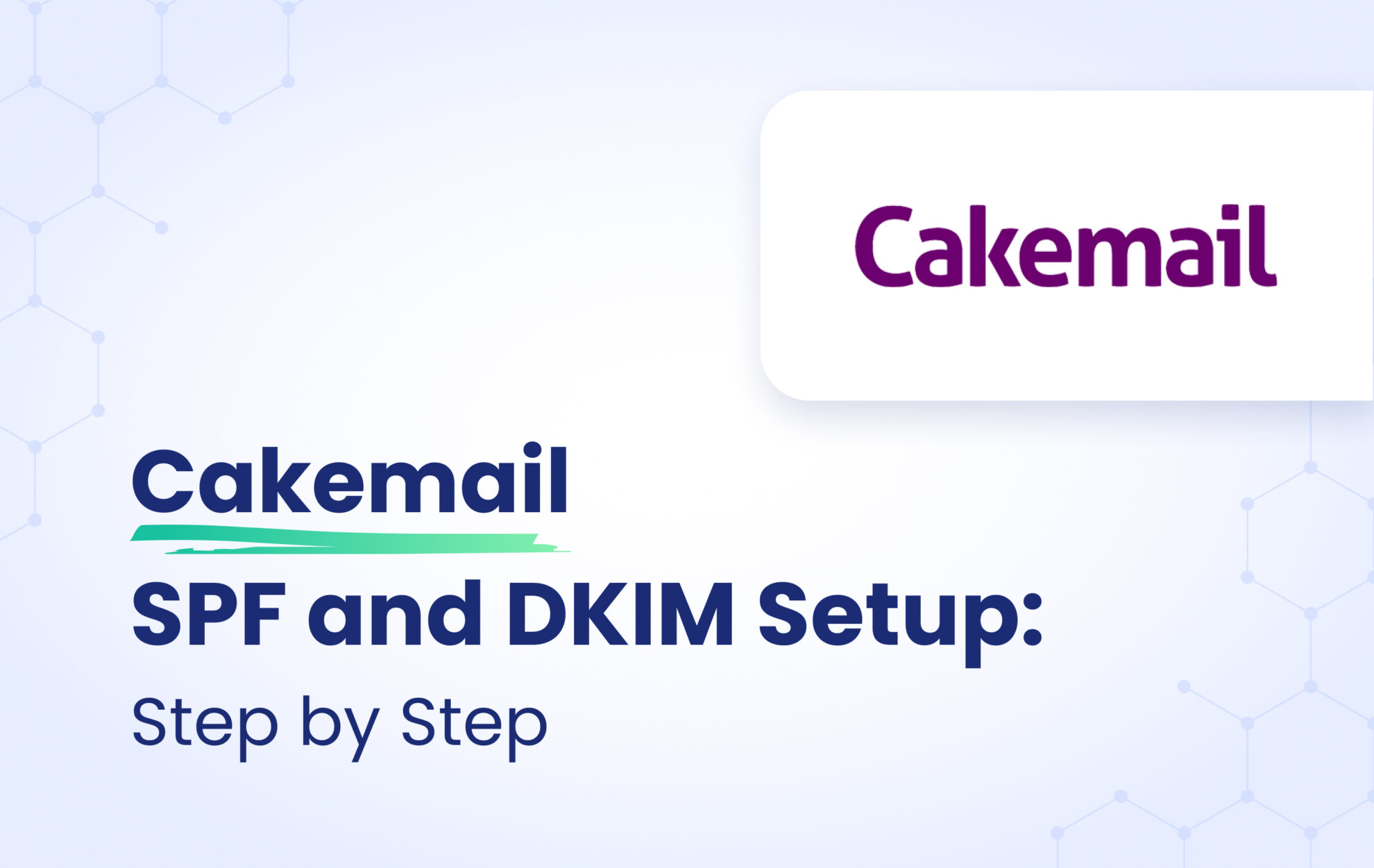 Configuration of SPF and DKIM for Cakemail | EasyDMARC