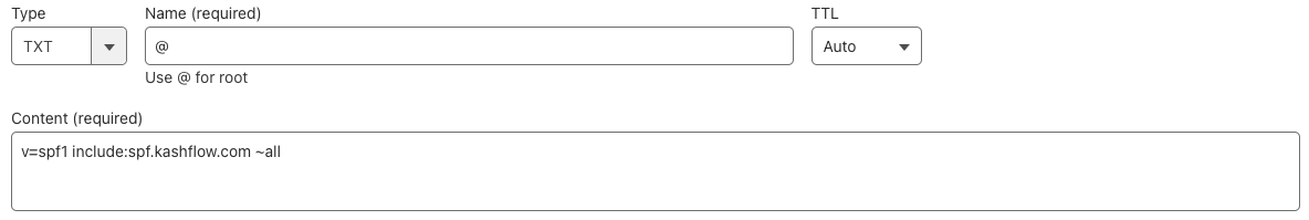 KashFlow SPF and DKIM configuration | EasyDMARC