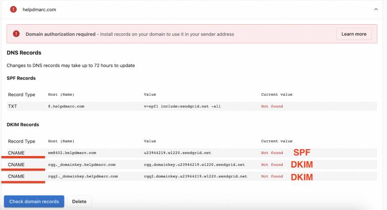 Vendasta SPF & DKIM Setup | EasyDMARC