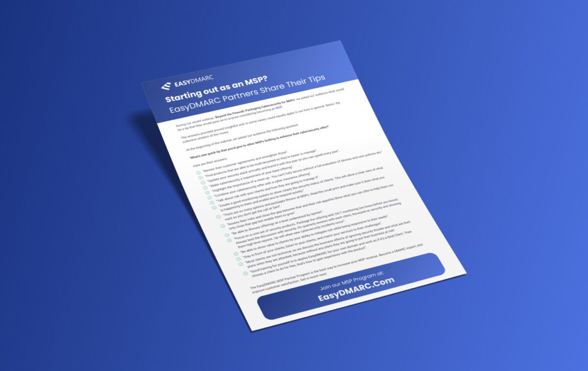 Cybersecurity for MSPs | EasyDMARC
