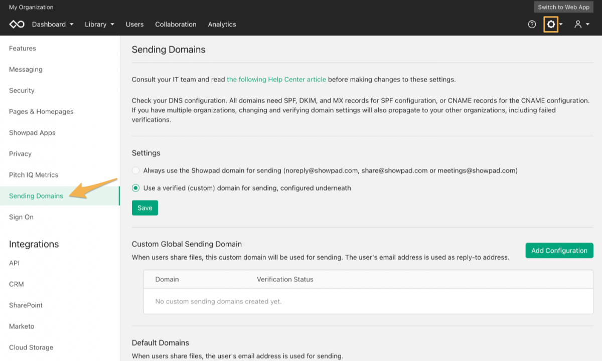 Showpad SPF and DKIM configuration | EasyDMARC