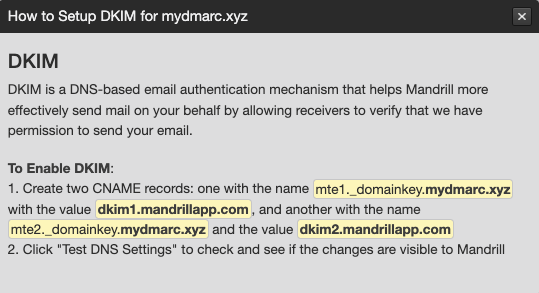 Mandrill SPF and DKIM Setup | EasyDMARC