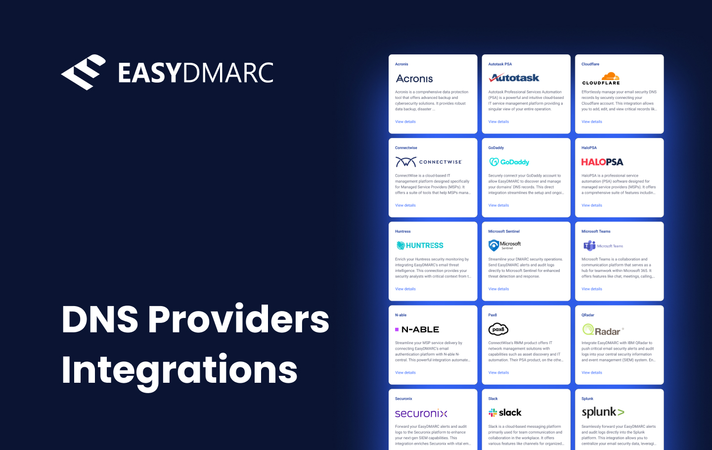 Direct DNS Provider Integrations | EasyDMARC