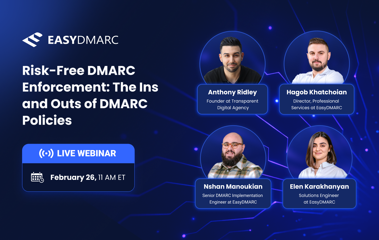 Risk-Free DMARC Enforcement Webinar | EasyDMARC