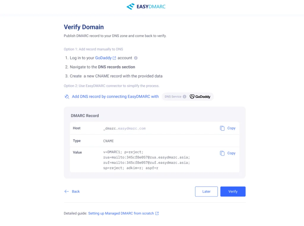 Effortless DNS Management | EasyDMARC